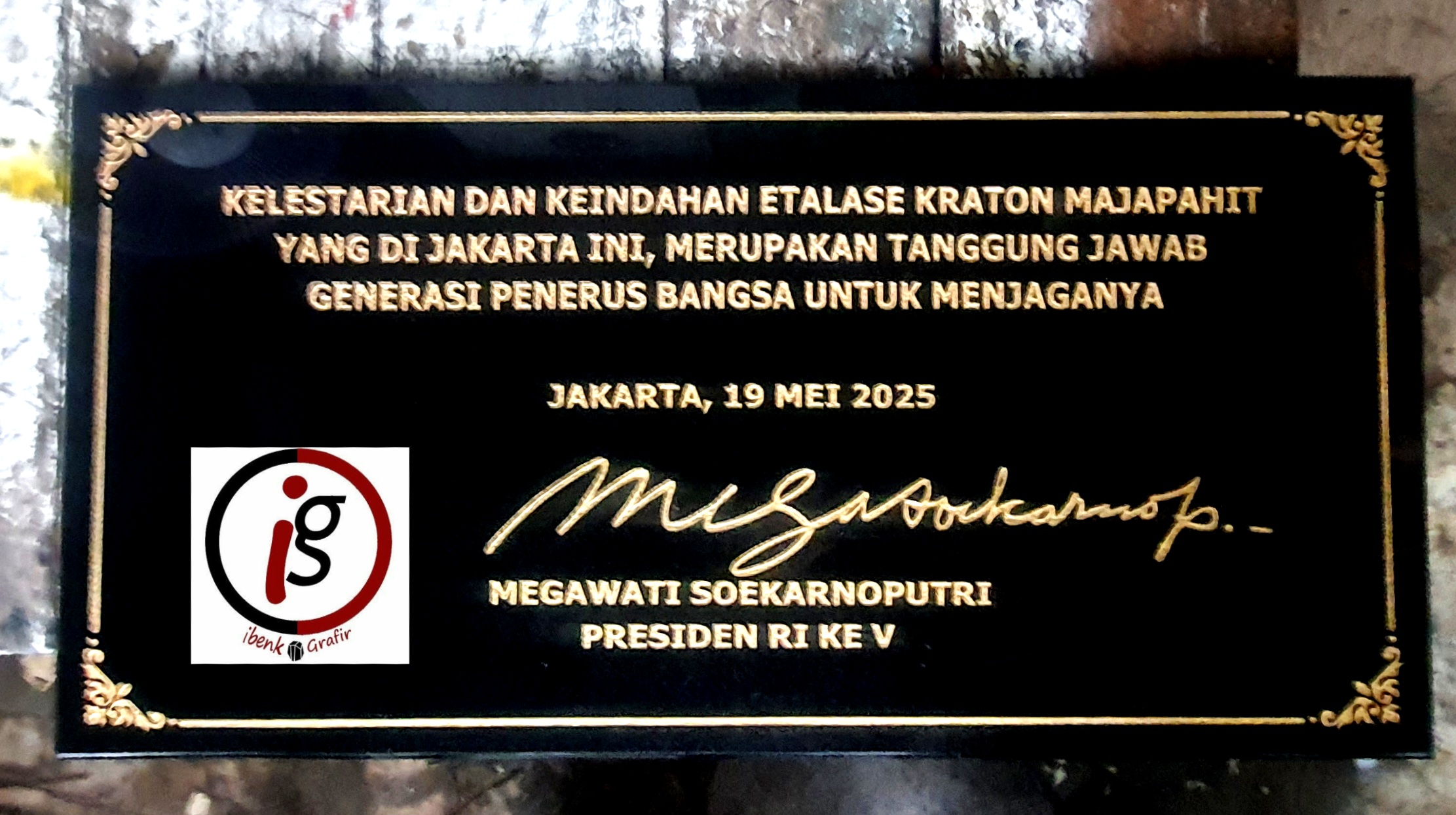 Jasa Grafir Indonesia - Pembuatan Prasasti